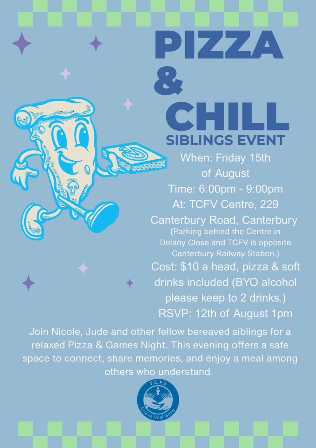 Pizza & Chill (Sibling Event) - The Compassionate Friends Victoria